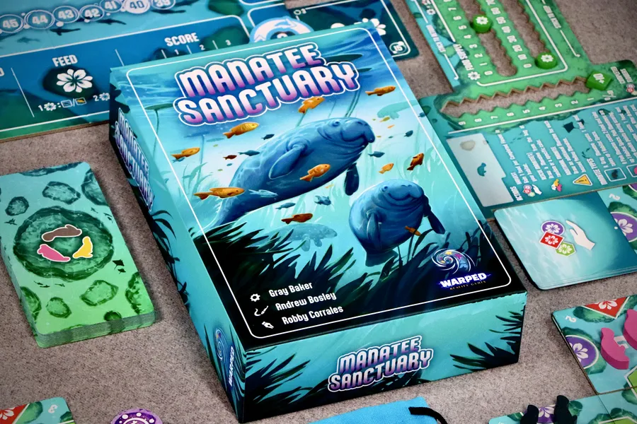 Manatee Sanctuary – It’s All Fun and Games… Until the Manatees Get Too Hungry – Tabletopping